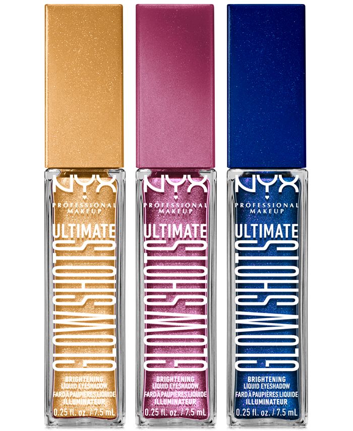 NYX Professional Makeup 3-Pc. Glow Shots Brightening Liquid Eyeshadow ...