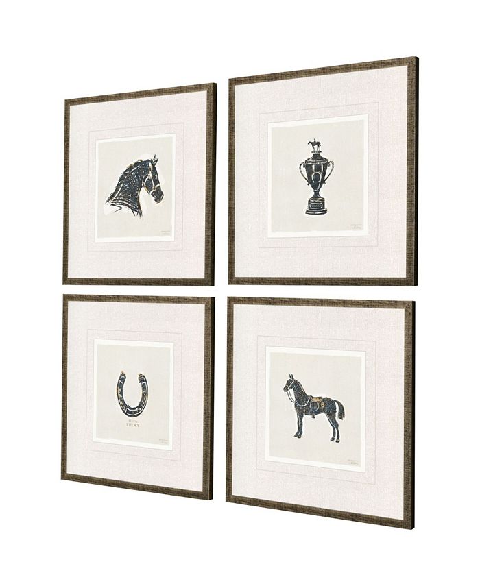 Paragon Picture Gallery Equestrian Framed Art, Set of 4 - Macy's