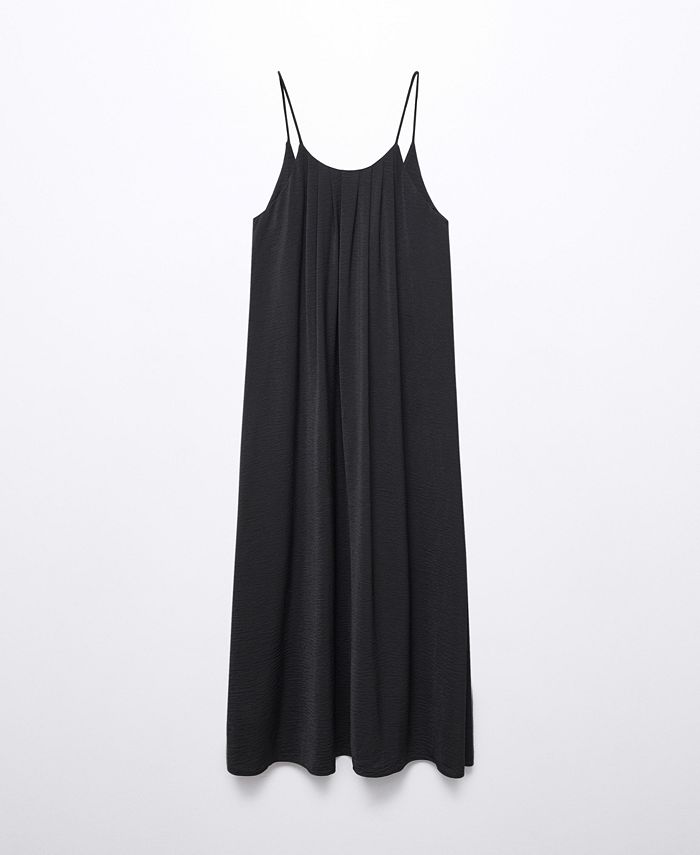 MANGO Women's Flowy Open Back Dress - Macy's