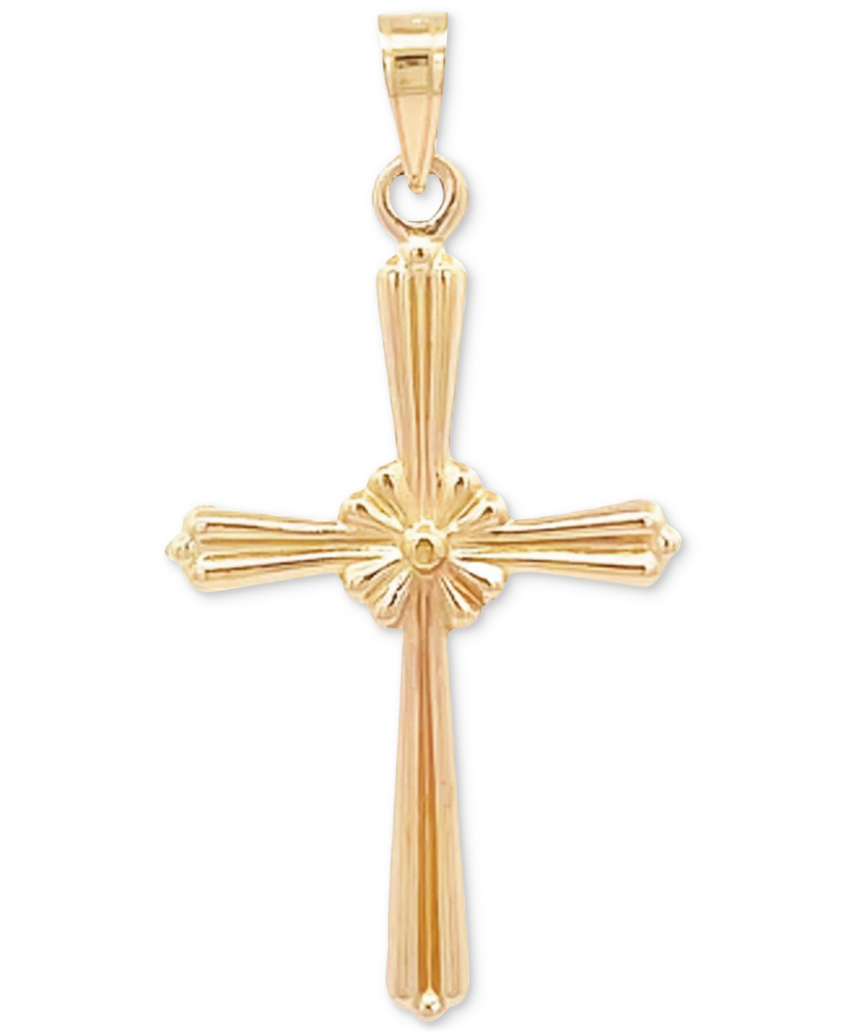 Click here for Cross Pendant in 14k Yellow Gold - Gold prices