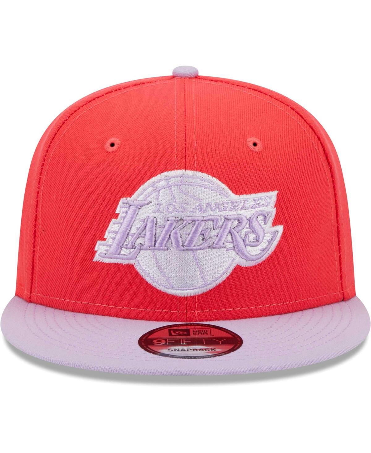 New Era Men's Red, Lavender Los Angeles Lakers 2-tone Color Pack 9fifty ...