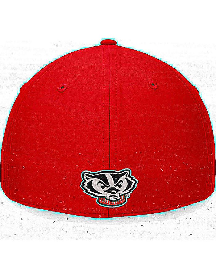 Top of the World Men's Red Wisconsin Badgers Deluxe Flex Hat - Macy's
