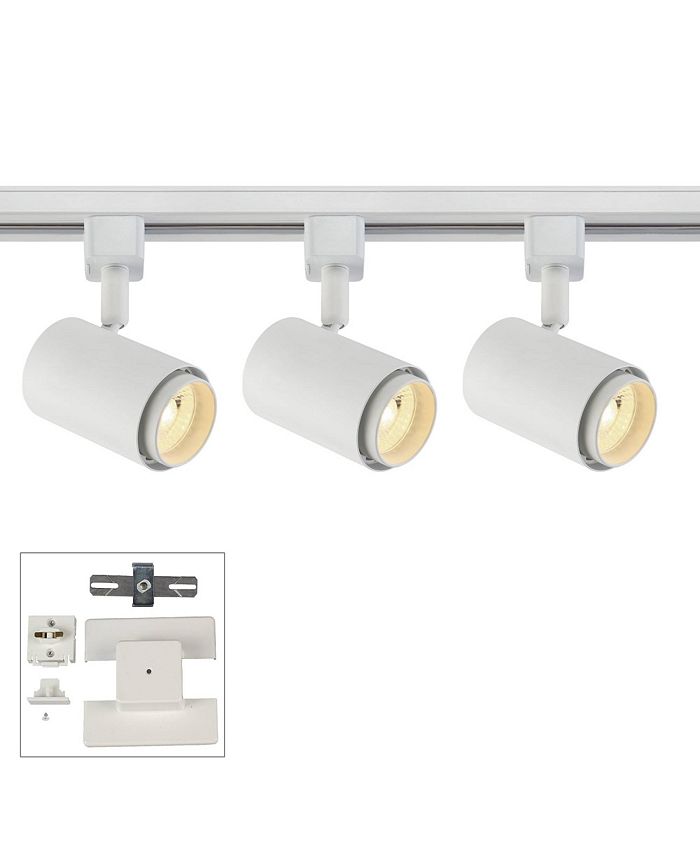 Pro Track 3-Head 10W LED Ceiling Track Light Fixture Kit Floating ...