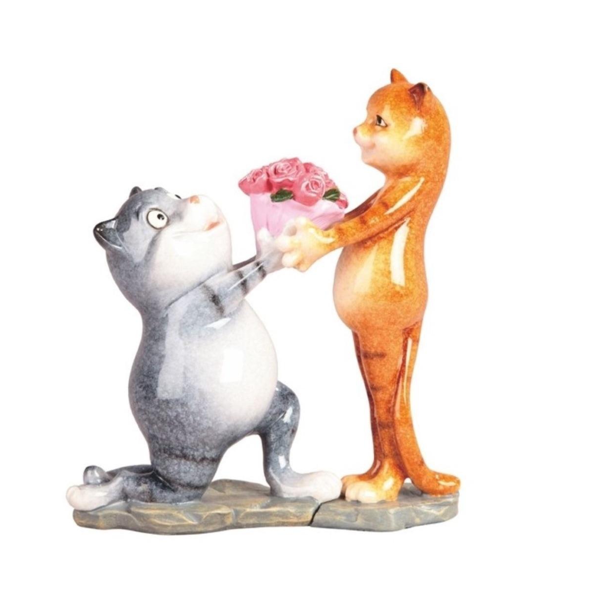 Click here for Fc Design 6.75H Cat Present Flowers to Lover Statu... prices