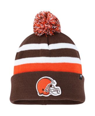Men's '47 Brand Brown Cleveland Browns State Line Cuffed Knit Hat with ...