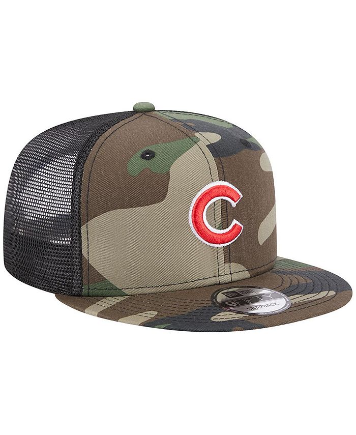 New Era Men's Camo Chicago Cubs Trucker 9FIFTY Snapback Hat - Macy's