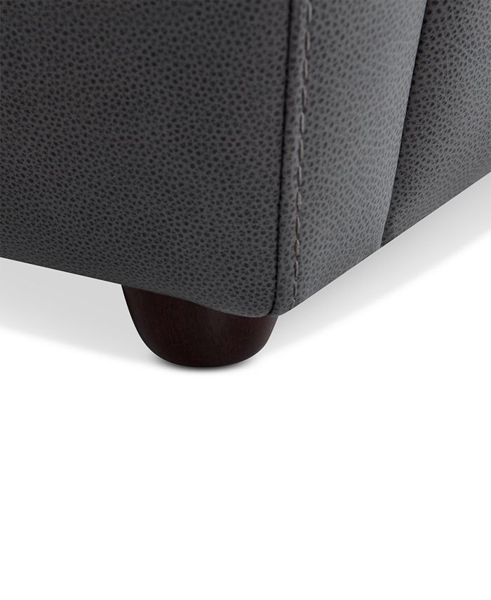 Furniture Polner 39" Leather Power Motion Chair, Created for Macy's ...