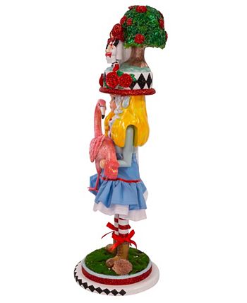 Kurt Adler 19" Hollywood Alice with Flamingo Nutcracker - Macy's