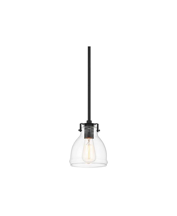 Possini Euro Design Bellis Black Mini Pendant Lighting 6" Wide ...