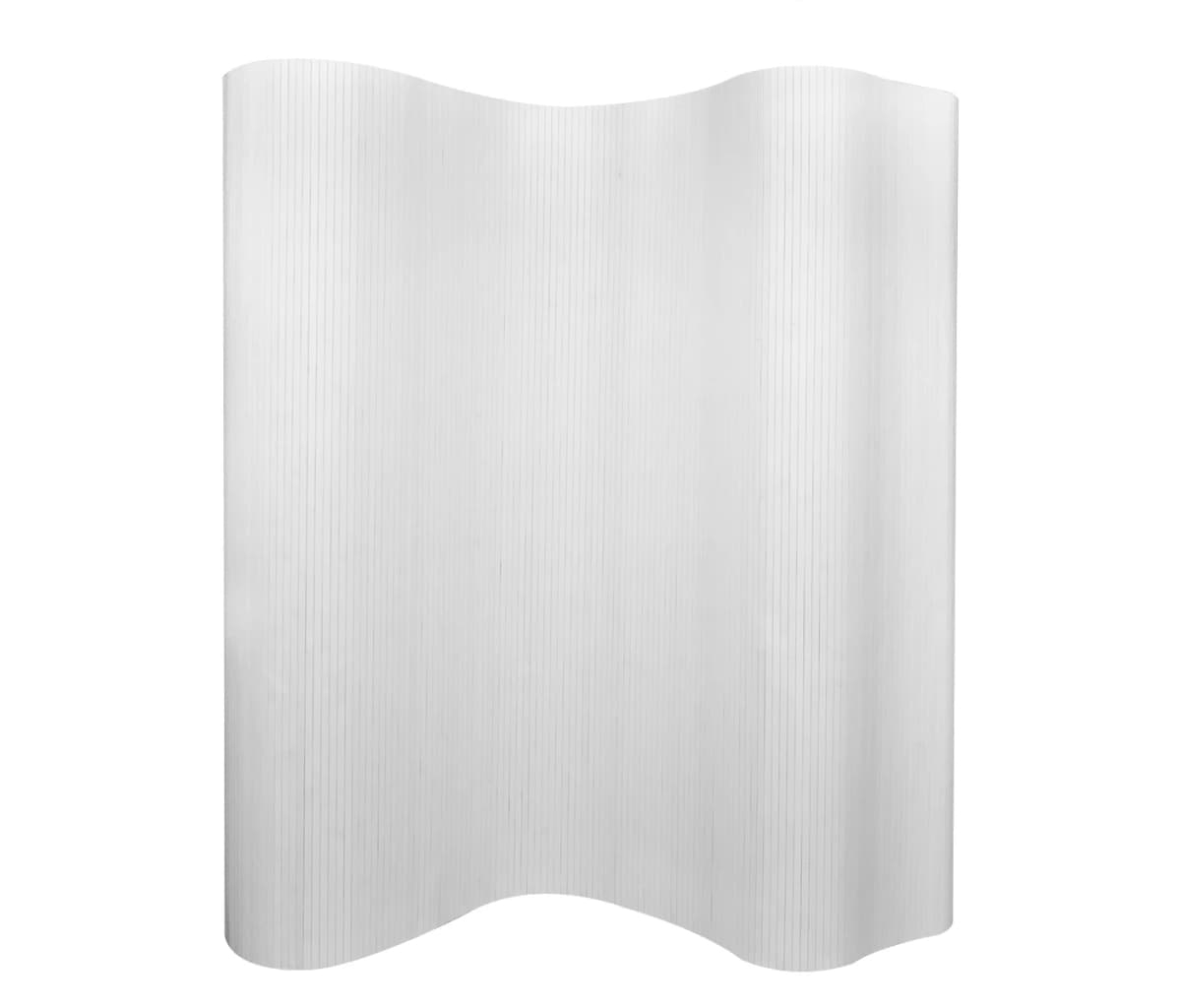 Click here for vidaXL Room Divider Bamboo White 98.4x65 - White prices