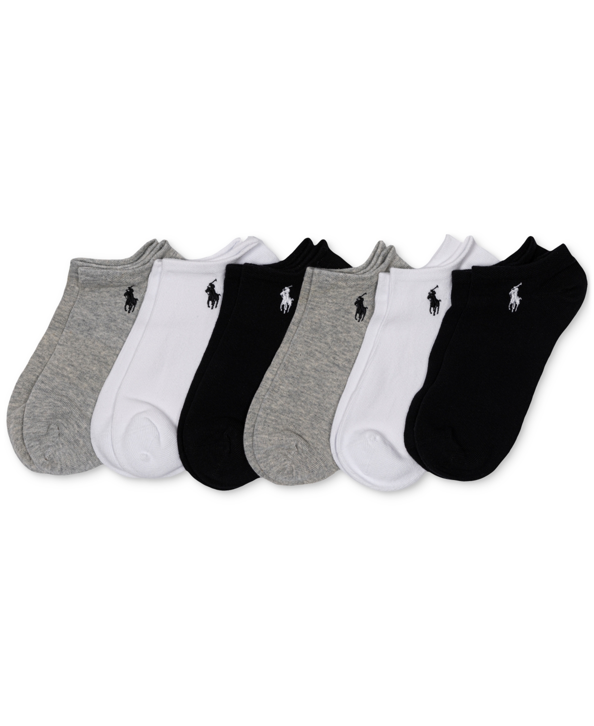 Click here for Polo Ralph Lauren Womens 6-Pk. Flat Knit Low-Cut S... prices