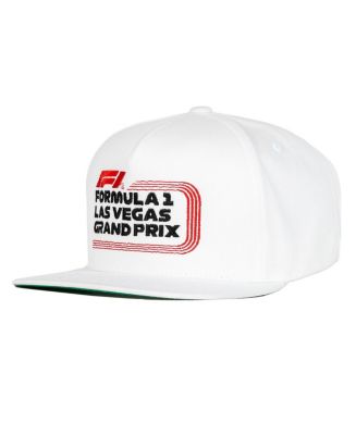 Men's and Women's White Formula 1 Las Vegas Grand Prix Classic Snapback ...