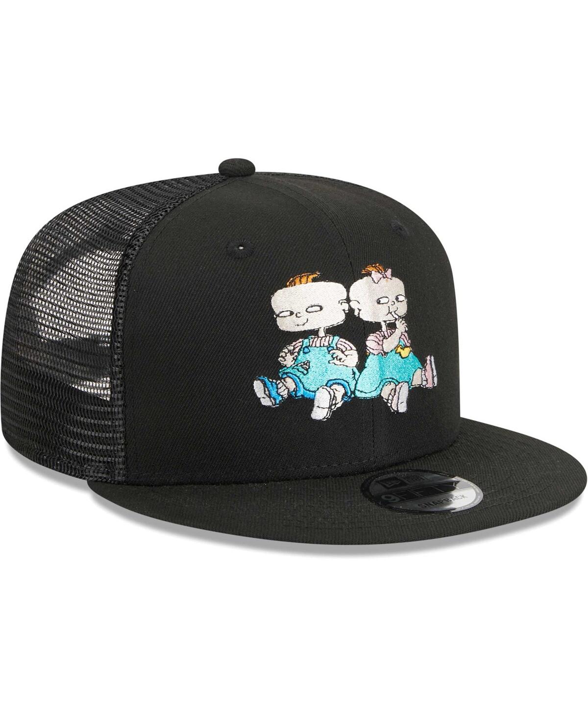 New Era Men's And Women's Black Rugrats Phil & Lil Trucker 9fifty ...