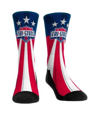 Men's Rock 'Em Socks Tri-State Hook Crew Socks - Macy's