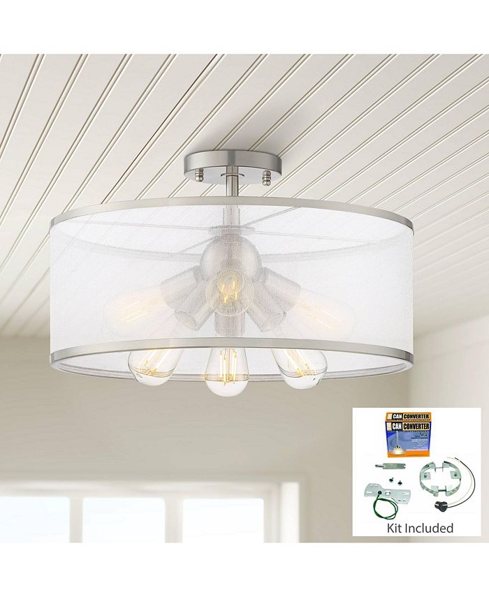 Possini Euro Design Taur Modern Ceiling Light Semi Flush Mount Fixture ...