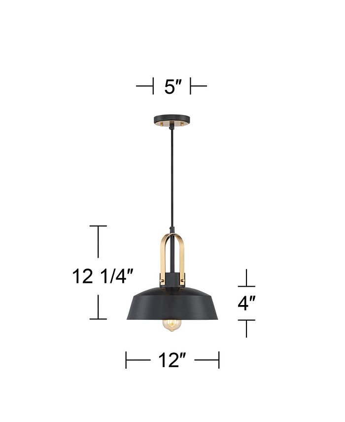 Possini Euro Design Harmonic Black Warm Brass Mini Pendant Lighting ...