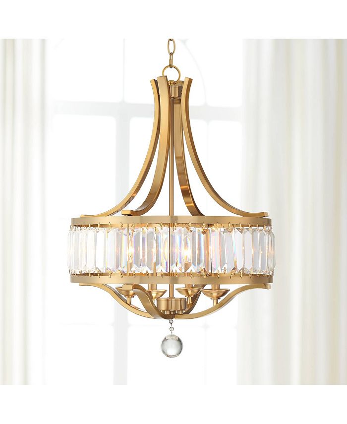 Possini Euro Design Prava Warm Brass Pendant Chandelier Lighting 21 1/2 ...