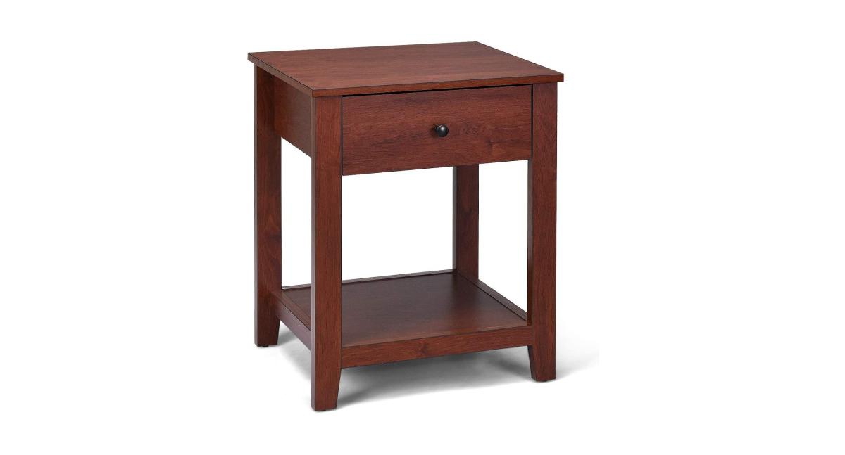 Click here for Night Stand End Side Table with Drawer and Storage... prices