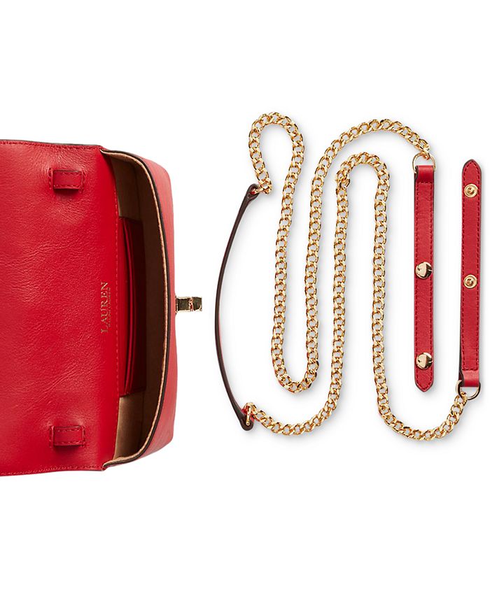 Lauren Ralph Lauren Leather Crossbody Tech Case - Macy's