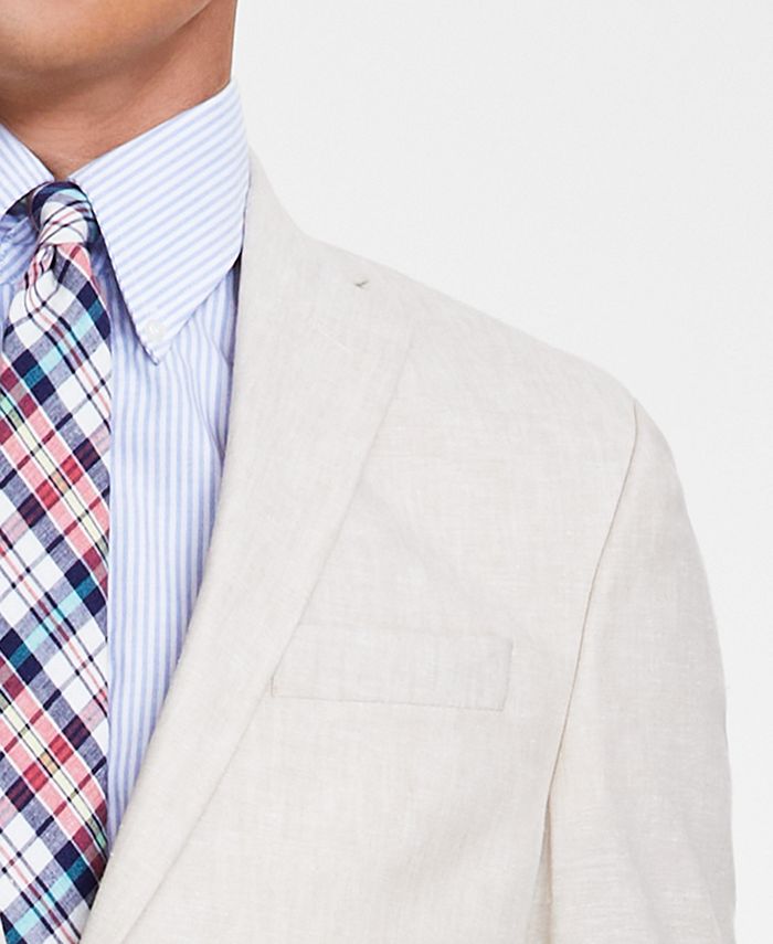 Kenneth Cole Reaction Men's Slim-Fit Stretch Linen Solid Suit - Macy's