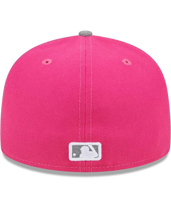 New Era Men's Pink Atlanta Braves Two-Tone Color Pack 59FIFTY Fitted ...