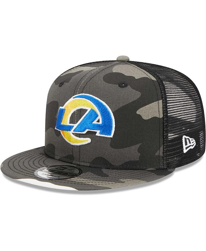 New Era Men's Urban Camo Los Angeles Rams 9FIFTY Trucker Snapback Hat ...