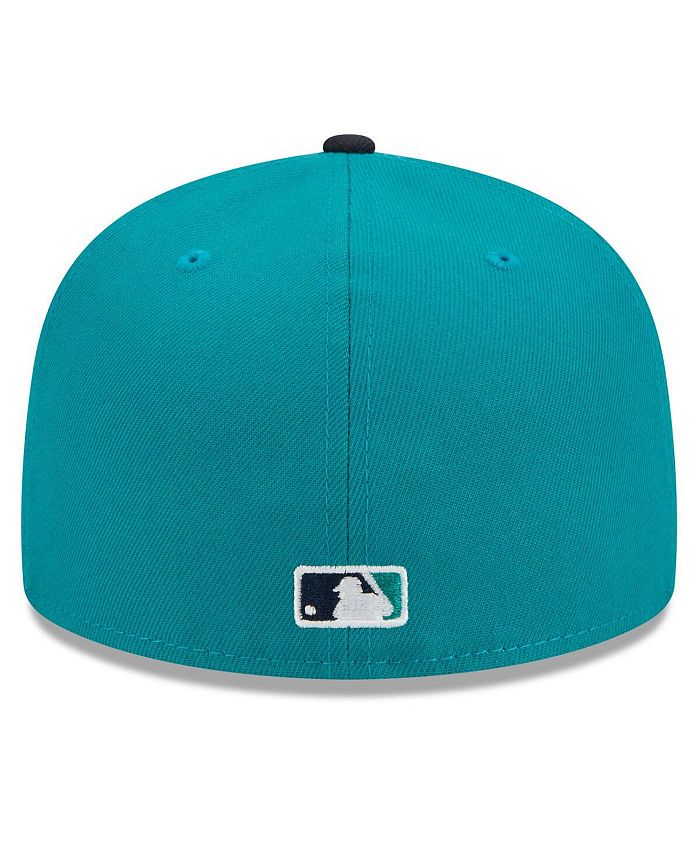 New Era Men's Aqua Seattle Mariners Cooperstown Collection Retro City ...
