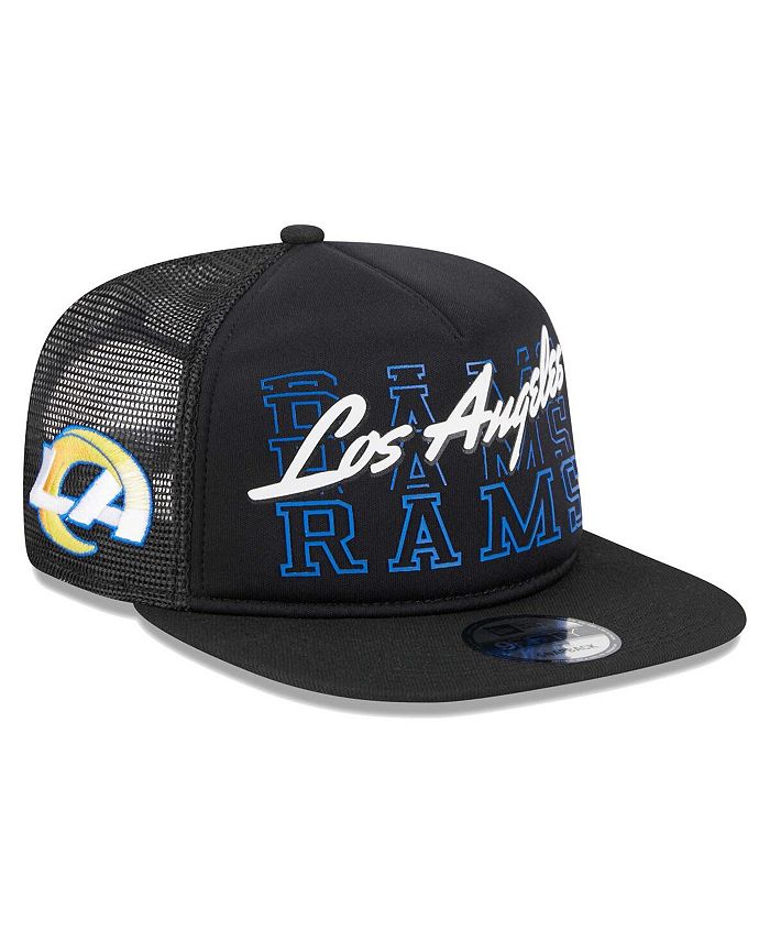 New Era Men's Black Los Angeles Rams Instant Replay 9FIFTY Snapback Hat ...