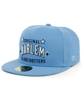 Men's Rings & Crwns Light Blue Harlem Globetrotters Fitted Hat - Macy's