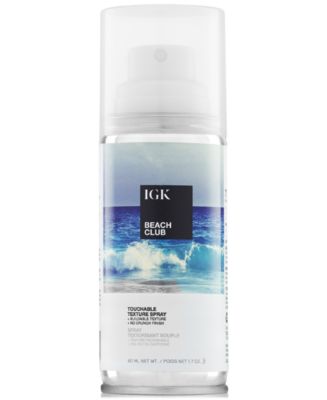 IGK Hair Beach Club Touchable Texture Spray - Travel Size - Macy's
