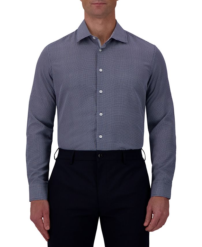 Report Collection Men's Slim-Fit Check-Print Shirt - Macy's