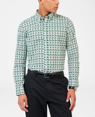Ben Sherman Men's Retro Geo Print Shirt - Macy's