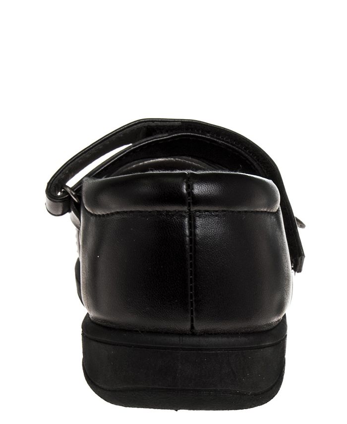 French Toast Little Girls School Hook and Loop Closure Shoes - Macy's