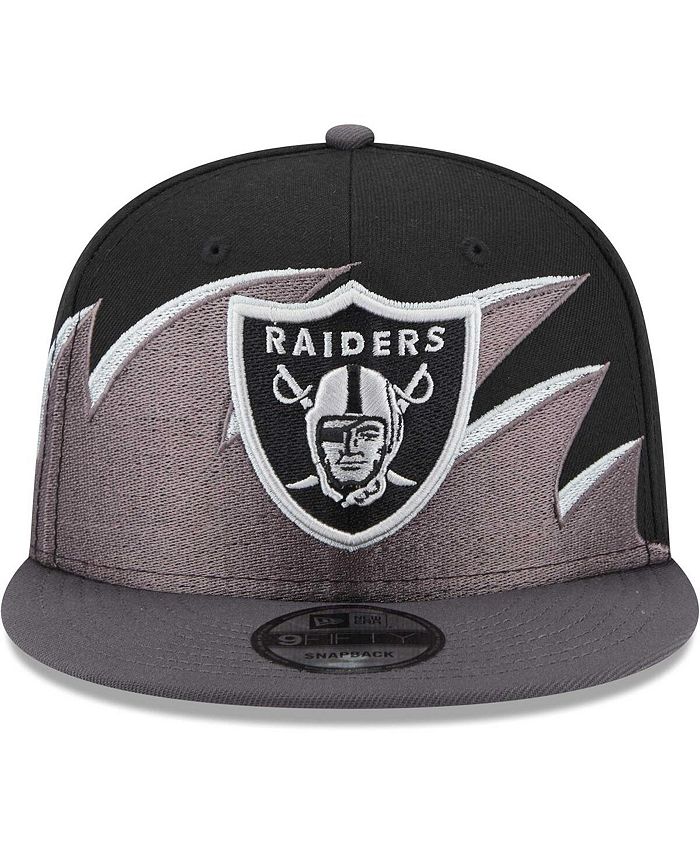 New Era Men's Black Las Vegas Raiders Tidal Wave 9FIFTY Snapback Hat ...