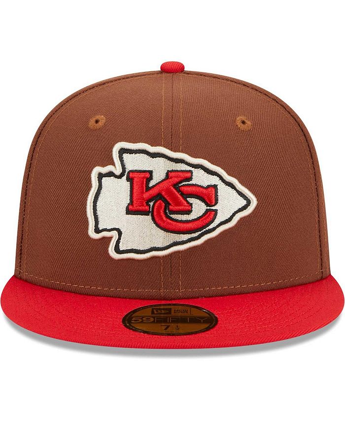 New Era Men's Brown, Red Kansas City Chiefs Harvest 60th Season 59FIFTY ...