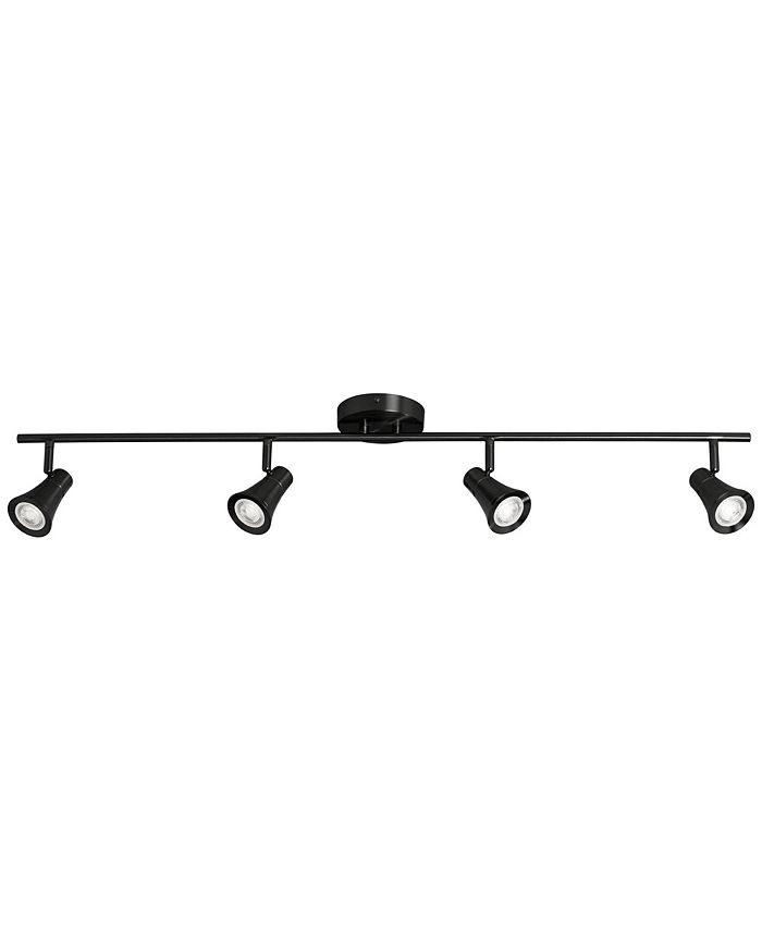 Pro Track Castro 4-Head LED Ceiling Track Light Fixture Kit Adjustable ...