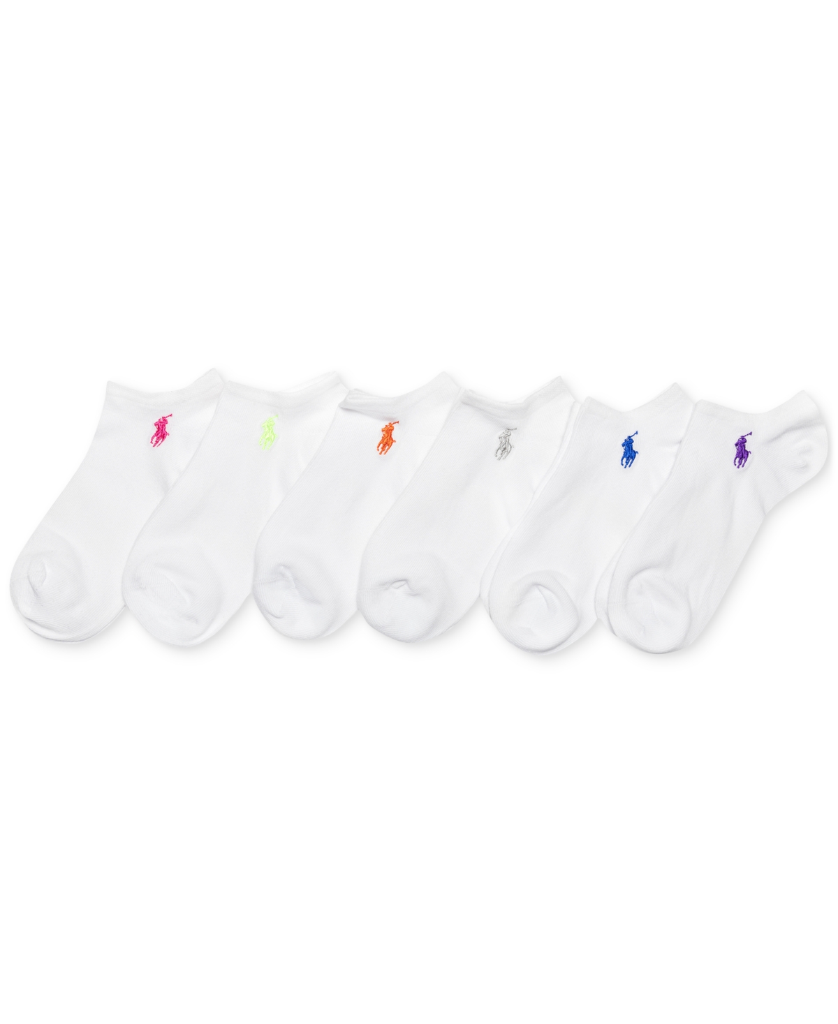 Click here for Polo Ralph Lauren Womens 6-Pk. Flat Knit Low-Cut S... prices