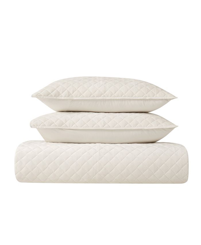 Royal Velvet Diamond Velvet 2 Piece Quilt Set, Twin/Twin XL - Macy's