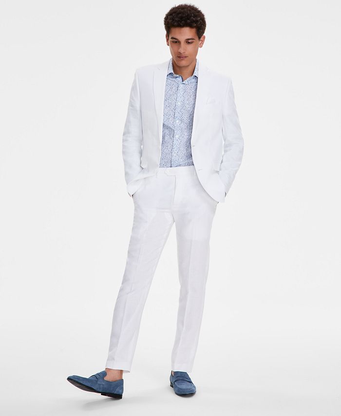 Bar III Men's Slim-Fit Linen Suit Separates, Created for Macy's - Macy's