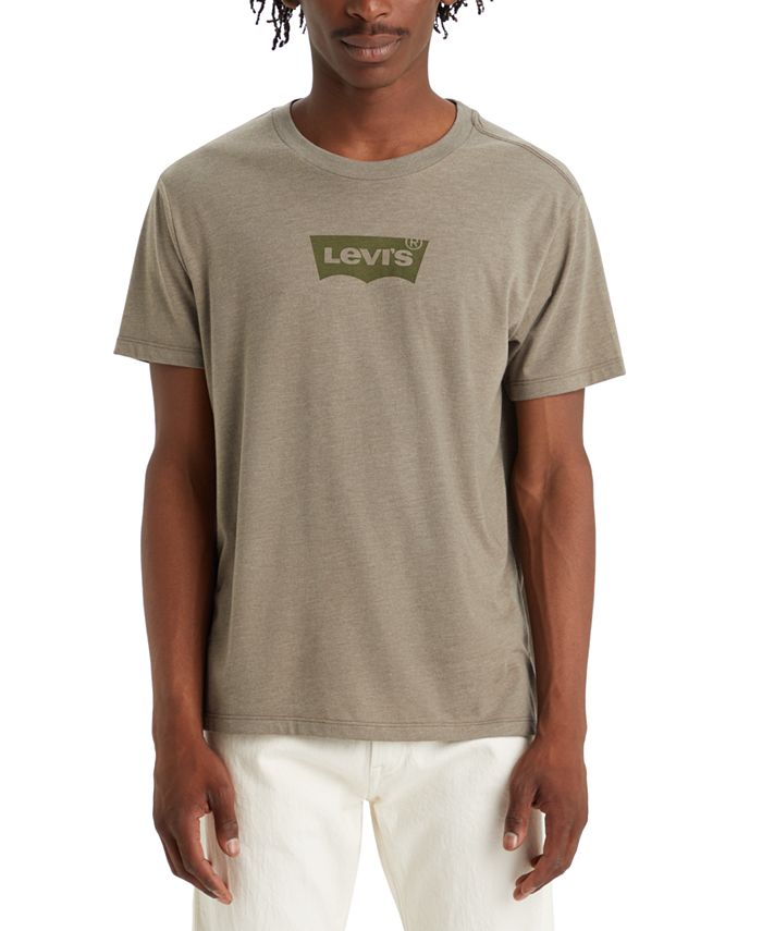 Levi's Men's Classic-Fit Batwing Logo Short Sleeve Crewneck T-Shirt ...