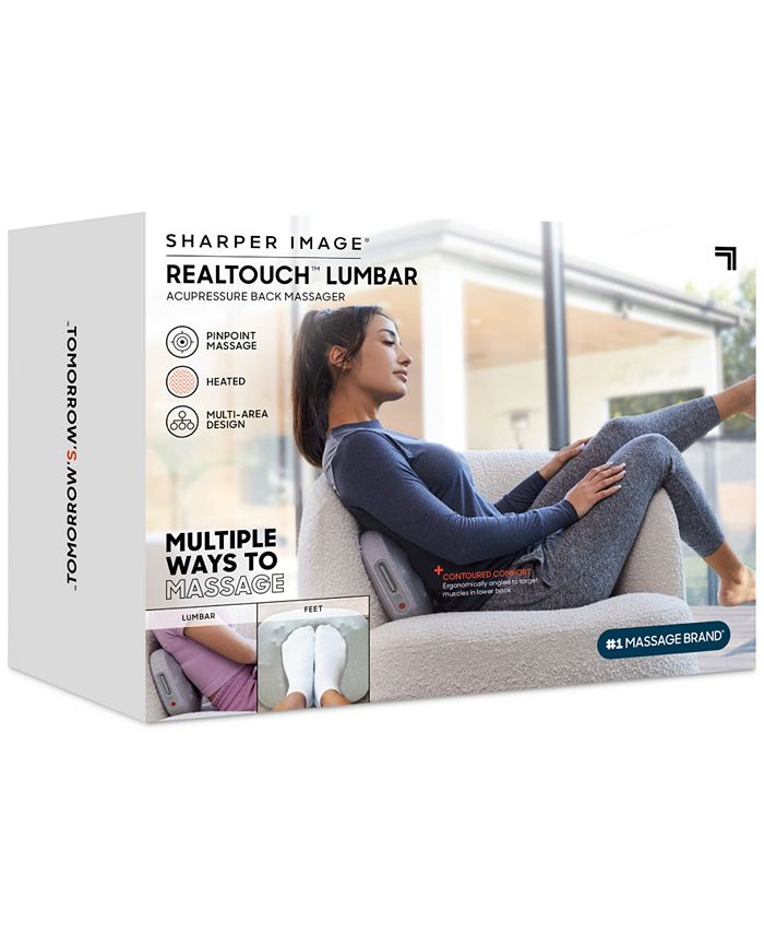 Sharper Image RealTouch Lumbar Acupressure Back Massager - Macy's