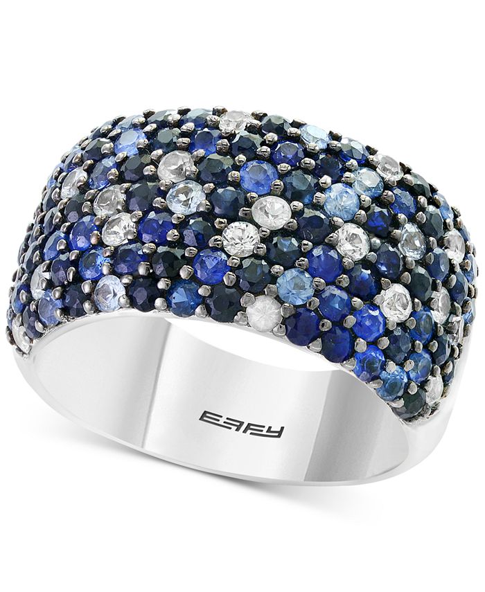 EFFY Collection EFFY® Sapphire Ring (3-1/4 ct. t.w.) in Sterling Silver ...