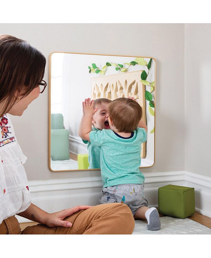 Kaplan Early Learning Square Mounted Wall Mirror - Macy's
