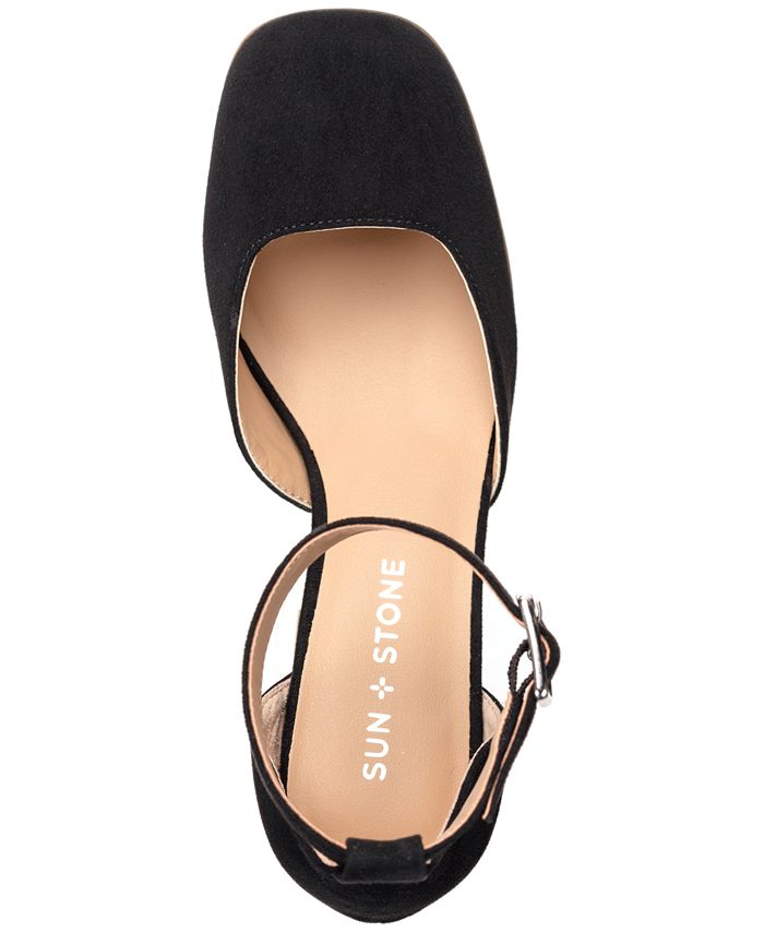 Sun + Stone Women's Leoniee Ankle-Strap Platform Dress Sandals, Created ...
