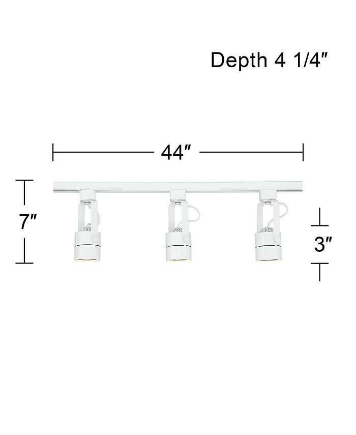 Pro Track 3-Head LED Bullet Lights Ceiling Track Light Fixture Kit ...
