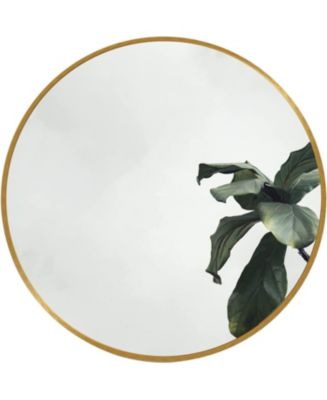 Streamdale Furniture Circle Mirror 30 Inch, Gold Round Wall Mirror ...