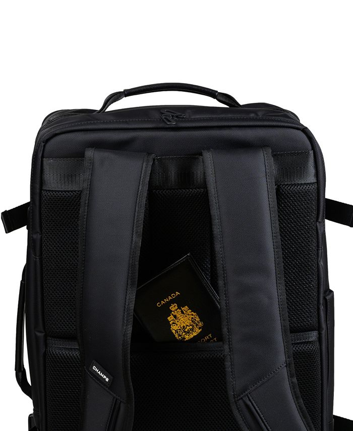 CHAMPS Onyx Collection - Carry-On Backpack with USB Port - Macy's