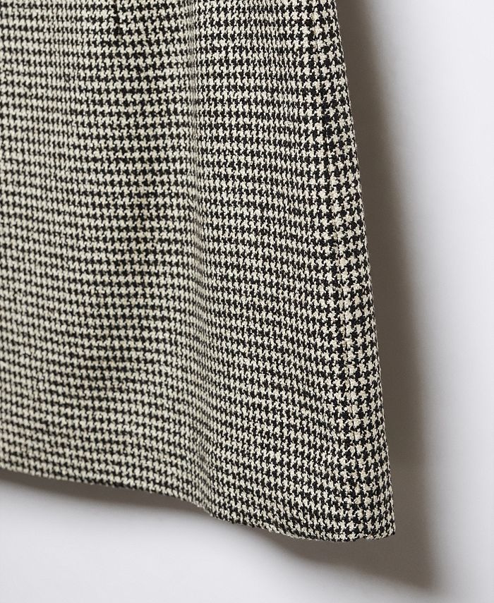 MANGO Women's Houndstooth Straight Mini Skirt - Macy's
