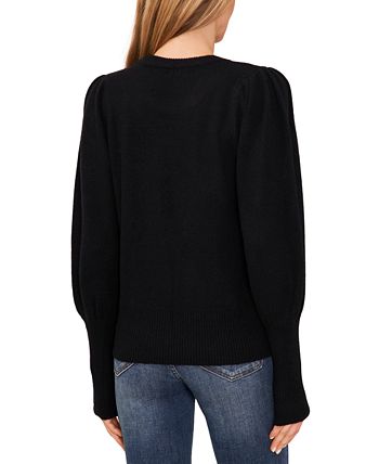 CeCe Women's Rhinestone Bow Crew Neck Sweater - Macy's