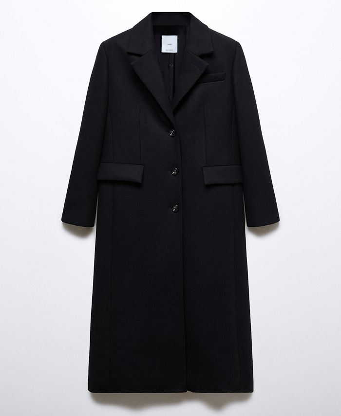 MANGO Women's Structured Wool Coat - Macy's